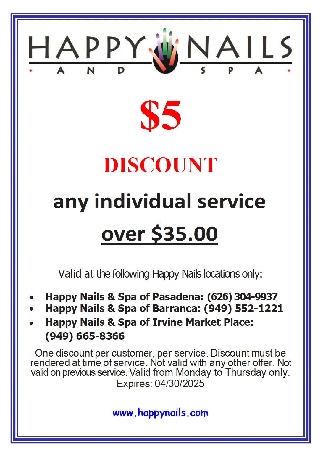 Happy Nails – Nails and Spa Salons